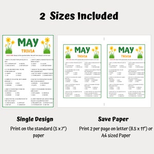 May Trivia, May Games for Kids, May Party Games, May Games for Adults ...