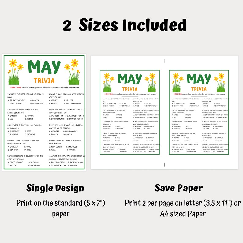 May Trivia, May Games for Kids, May Party Games, May Games for Adults ...