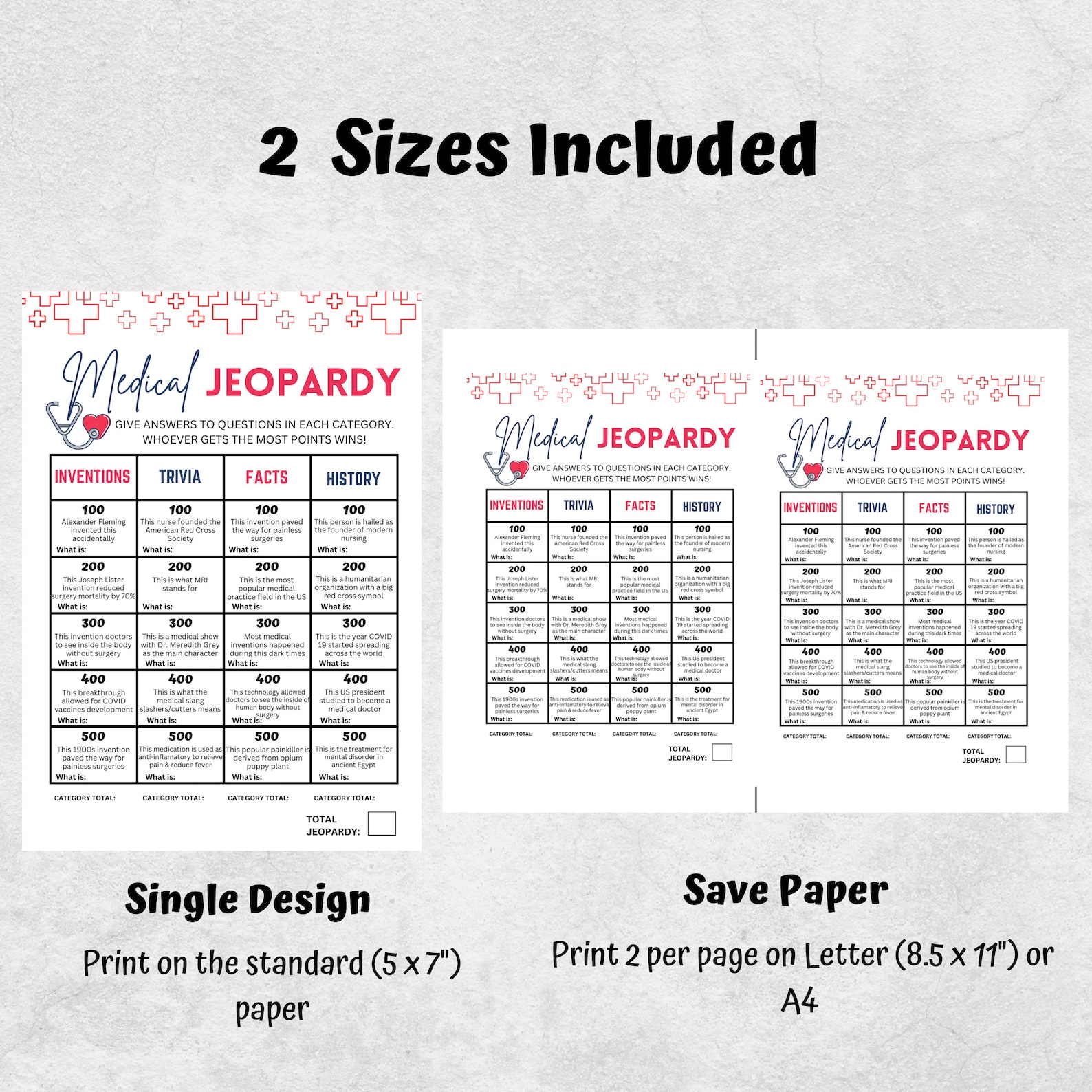 Medical Jeopardy, Medical Trivia Games, Medical Party Games for Doctors ...