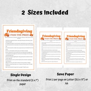 Friendsgiving Games, Pass the Prize, Friendsgiving Party Games ...