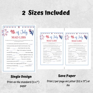 4th of July Games, Madlibs, 4th of July Party Games, Patriotic Games ...