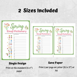 Spring Games, Spring Emoji Pictionary, Spring , Spring Games for Kids ...