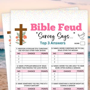 Bible Games, Bible Feud, Bible Study Games, Bible Games for Kids ...
