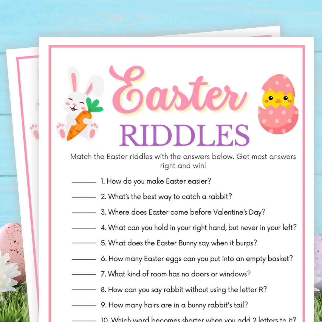 Easter Trivia, Riddles, Easter Games, Easter Party Games, Easter ...