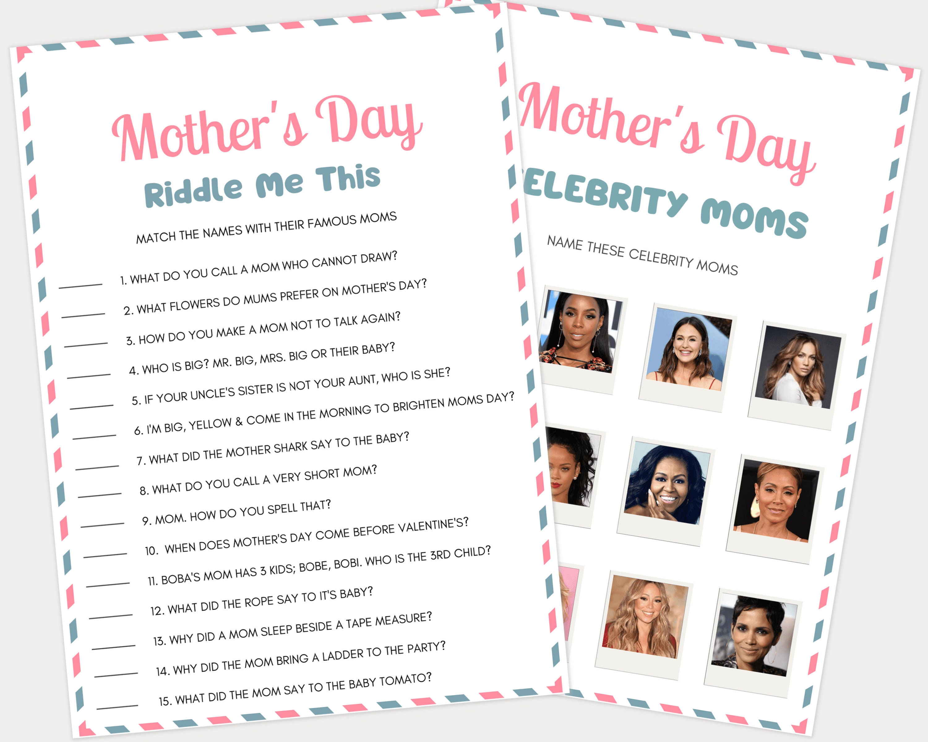 Mothers Day Games, Mother's Day Games Bundle, Mother's Day Party Games ...
