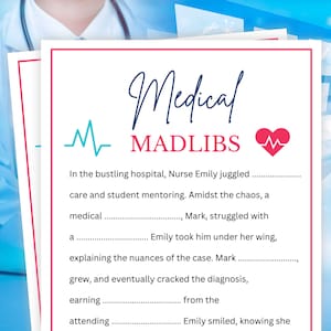 Medical Games, Madlibs, Medical Party Games, Nurse Games, Nurse Party ...