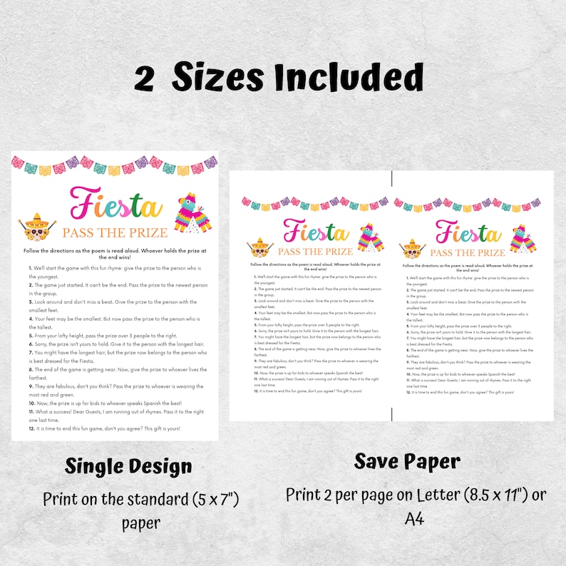 Fiesta Party Games, Pass the Prize, Fiesta Games for Classroom ...