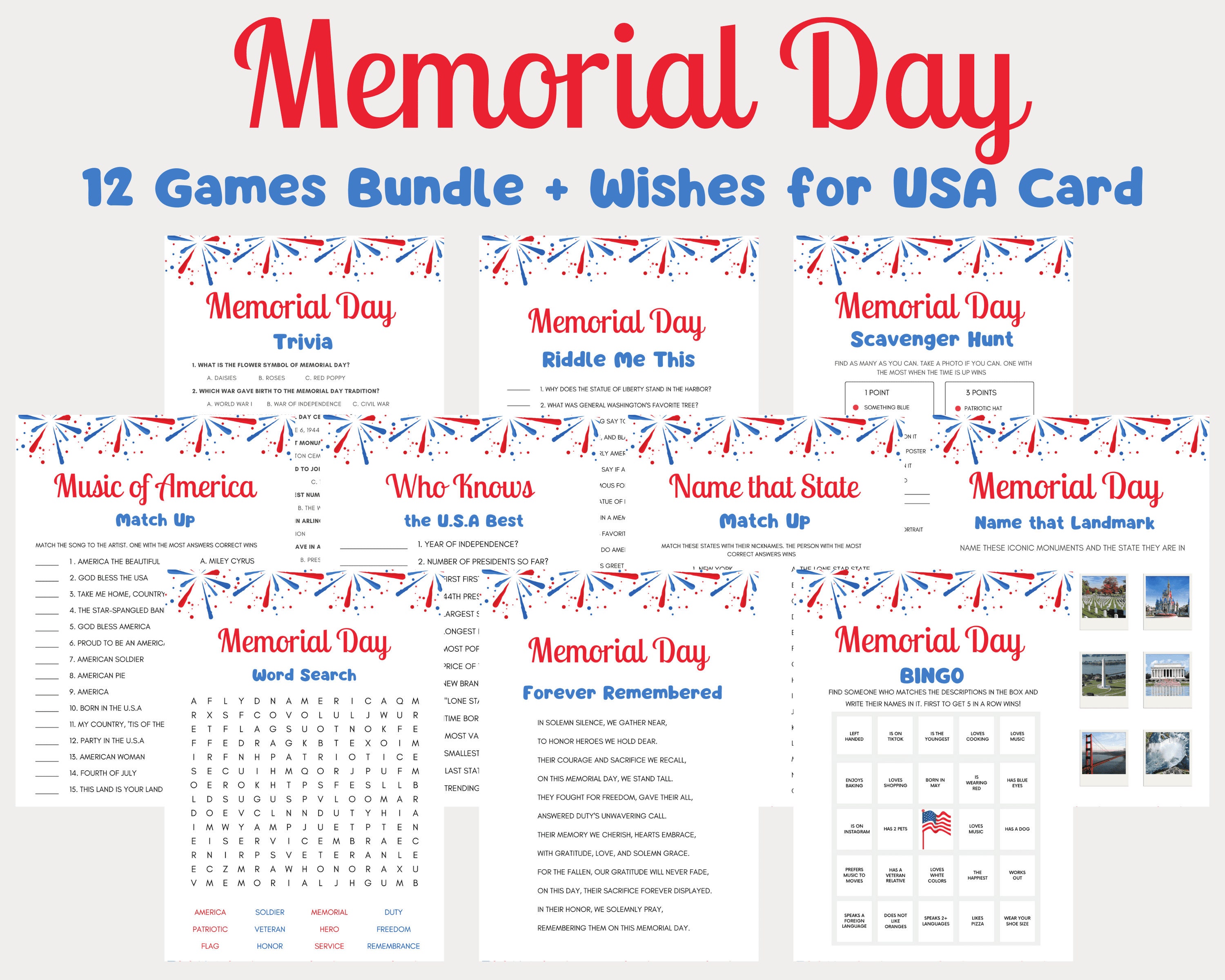 Memorial Day Games For Kids And Adults Memorial Day Party Etsy memorial-day-games-for-kids-and-adults-memorial-day-party-etsy