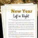 New Year Games, Left or Right, New Year Party Games, New Year's Eve ...