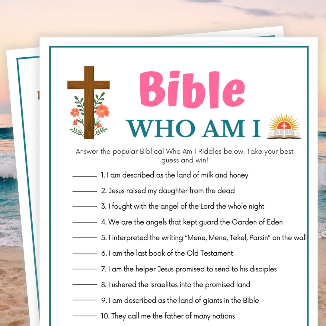 Bible Games, Who Am I Riddles, Sunday School Games, Womens Ministry ...