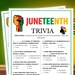 Juneteenth Trivia, Juneteenth Party Games, Printable Juneteenth Games ...