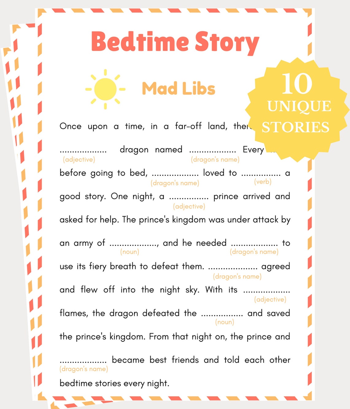 Mad Libs, Games for Kids & Adults, Birthday Games, Brunch Games, Womens ...