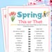 Spring Games, This or That, Spring Party Games, Spring Games for Kids ...