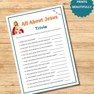 Bible Trivia, About Jesus Trivia, Bible Games, Bible Games for Kids and ...