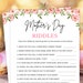 Mothers Day Trivia, Riddles for Kids, Adults, Family Games Night ...