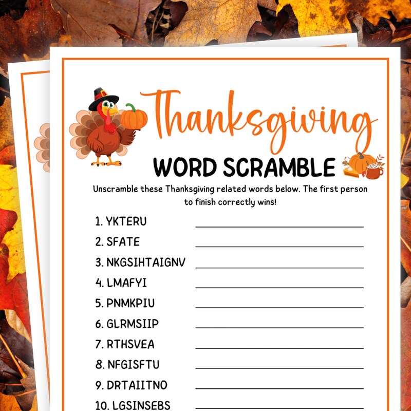 Word Scramble - Etsy