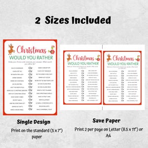 Christmas Games, Would You Rather, Christmas Party Game, Holiday Games ...