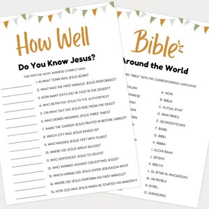 Bible Games Bundle, Bible Games for Kids, Bible Games for Adults ...