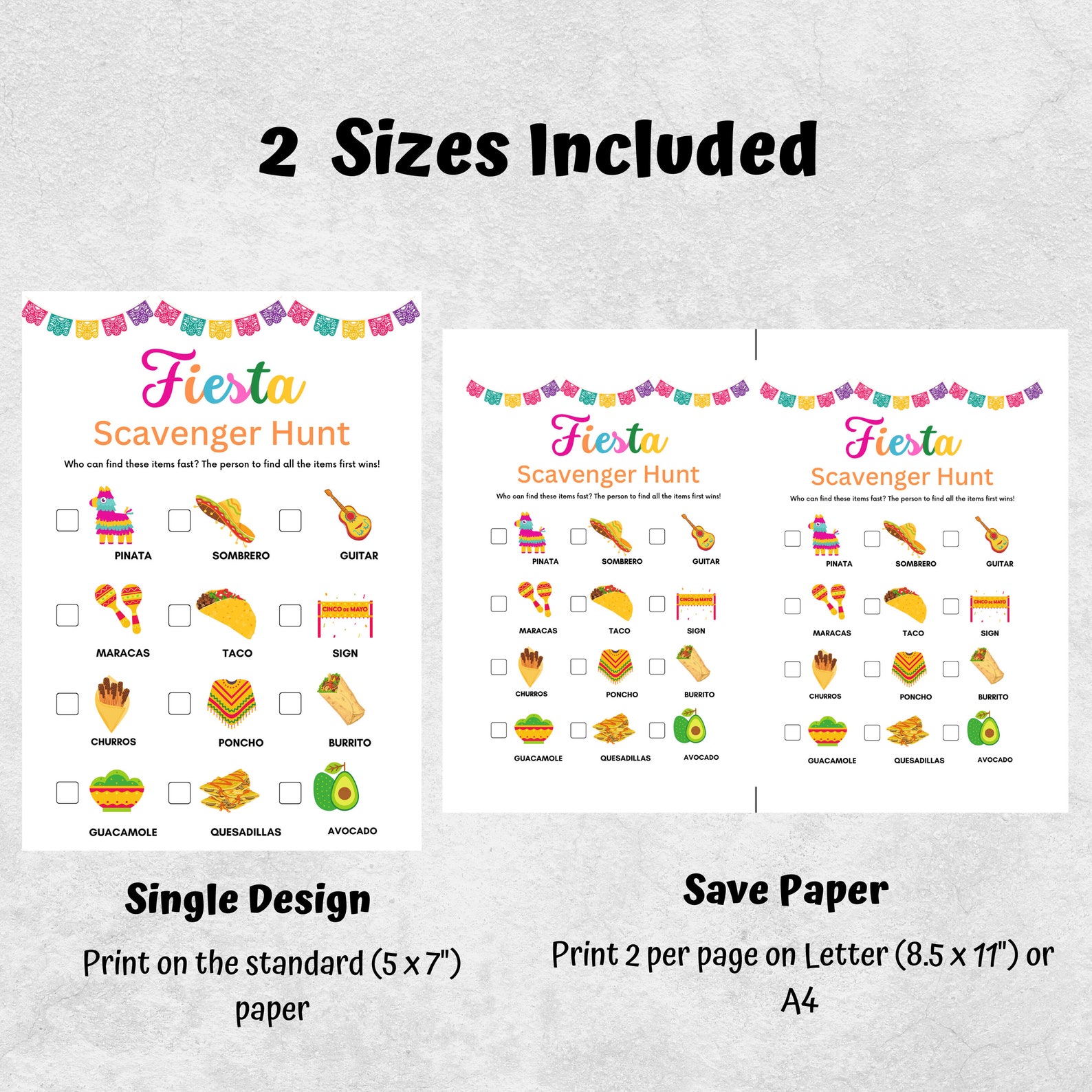 Fiesta Party Games, Scavenger Hunt, Fiesta Games, Mexican Party Games ...