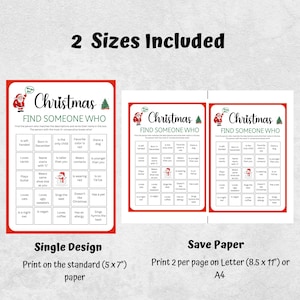 Christmas Games, Find Someone Who, Christmas BINGO, Christmas Party ...