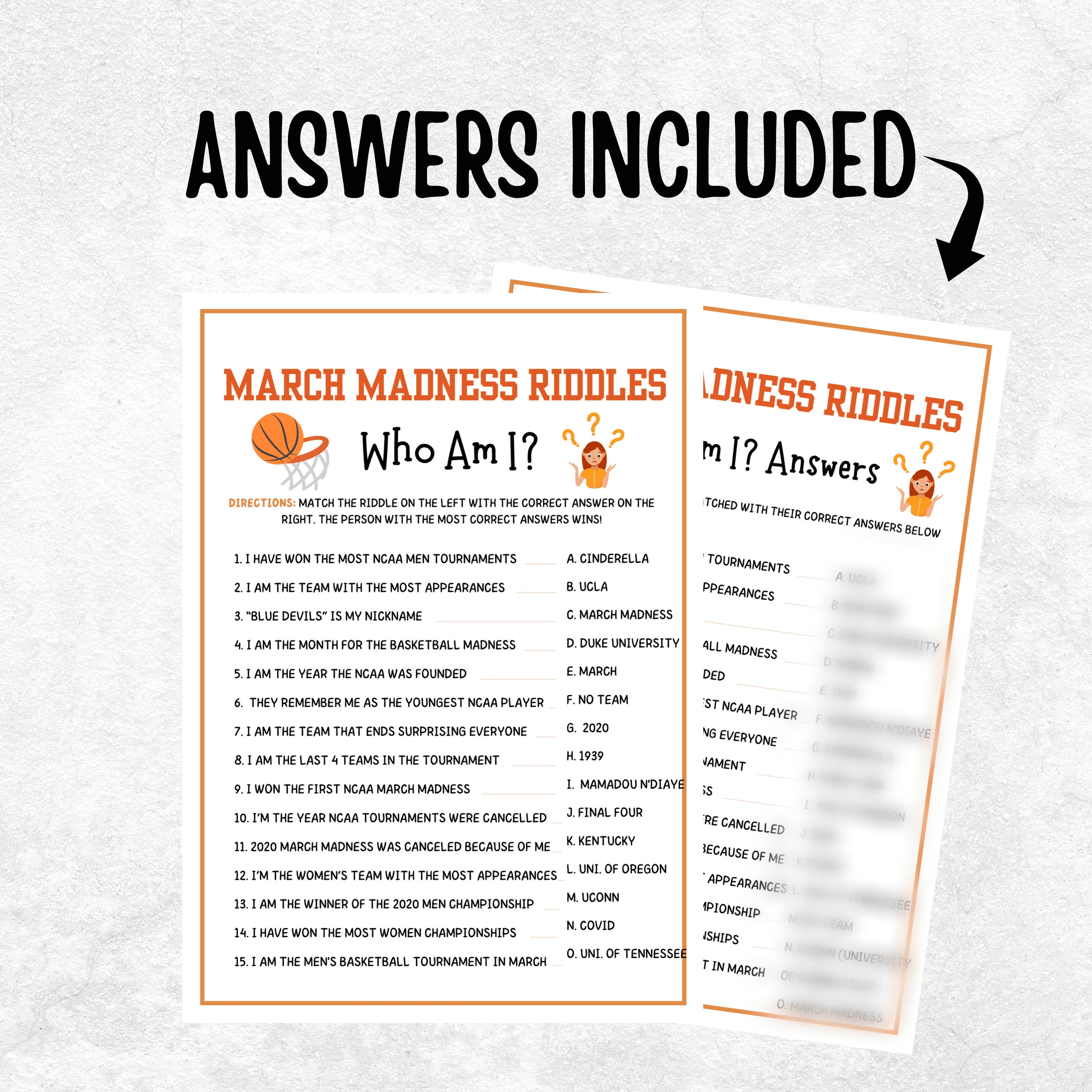 March Madness Games, Who Am I Riddles, Basketball Games, College ...