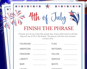 4th of July Riddle Me This, 4th of July Games, Independence Day Games ...
