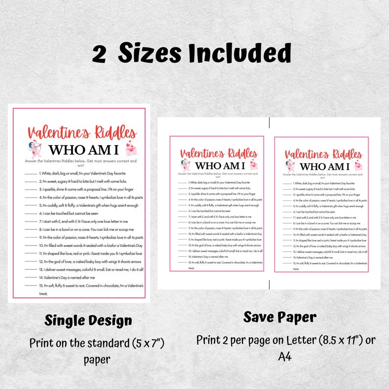 Valentines Day Riddles, Who Am I, Valentines Day Game, Valentines Day ...