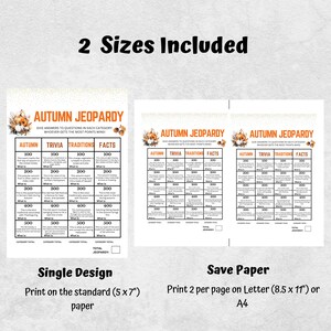 Autumn Jeopardy, Fall Games, Fall Trivia, Fall Party Games, Fall Games ...