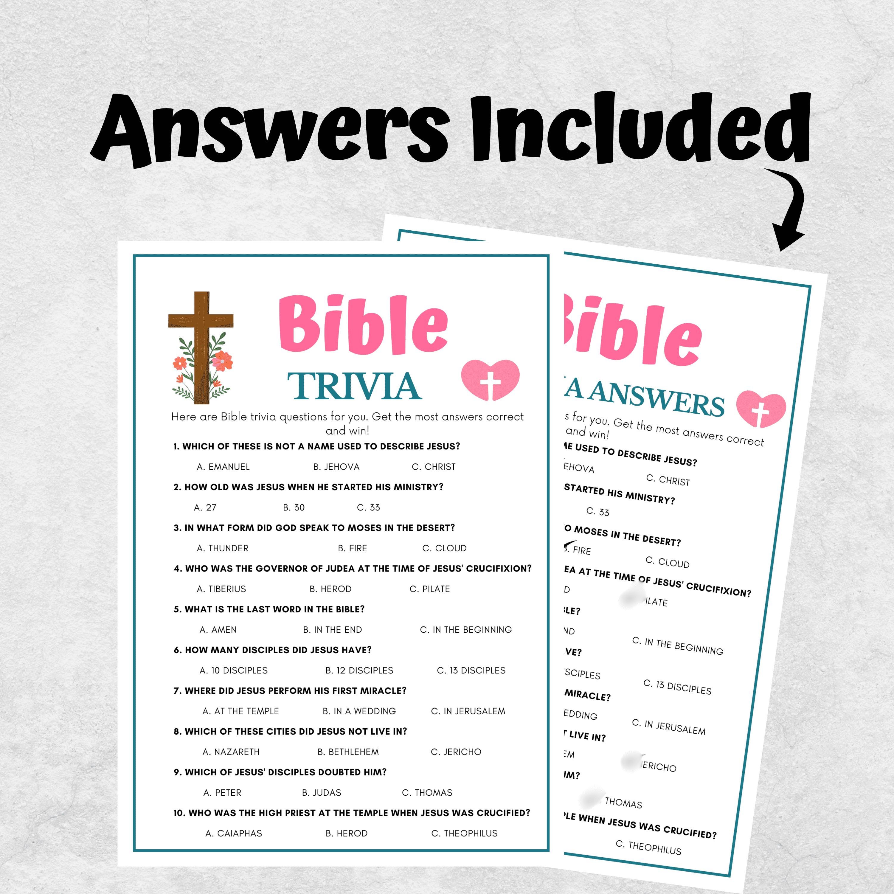 Bible Trivia, Bible Games, Womens Ministry Games, Bible Study Games ...