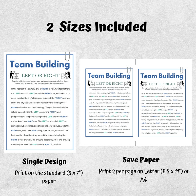 Team Building Games, Left or Right Story Game for Team, Groups ...