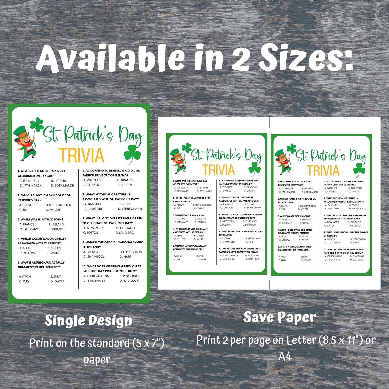 St Patricks Day Games, 50 Games SUPER Bundle, St Patrick's Day Party ...