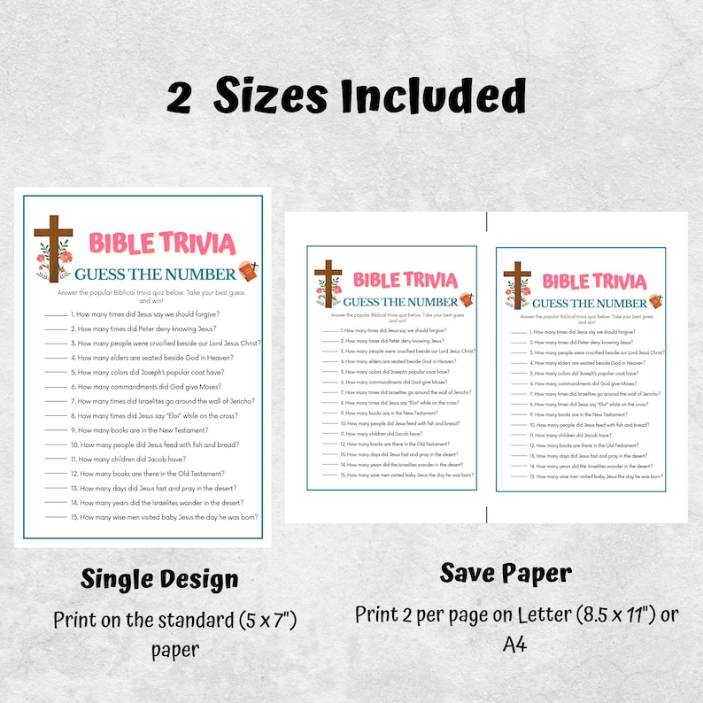 Bible Trivia, Guess the Number, Bible Games, Bible Study Games, Bible ...