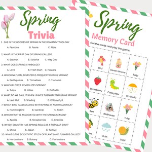 Spring Games, Spring Games Bundle, Springtime Games, Spring , Spring ...