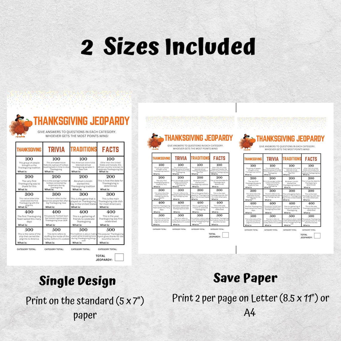 Thanksgiving Games, Jeopardy, Thanksgiving Party Games, Friendsgiving ...