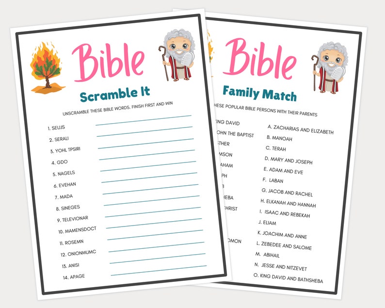 Bible Games, Bible Games Bundle, Womens Ministry Games, Bible Games for ...