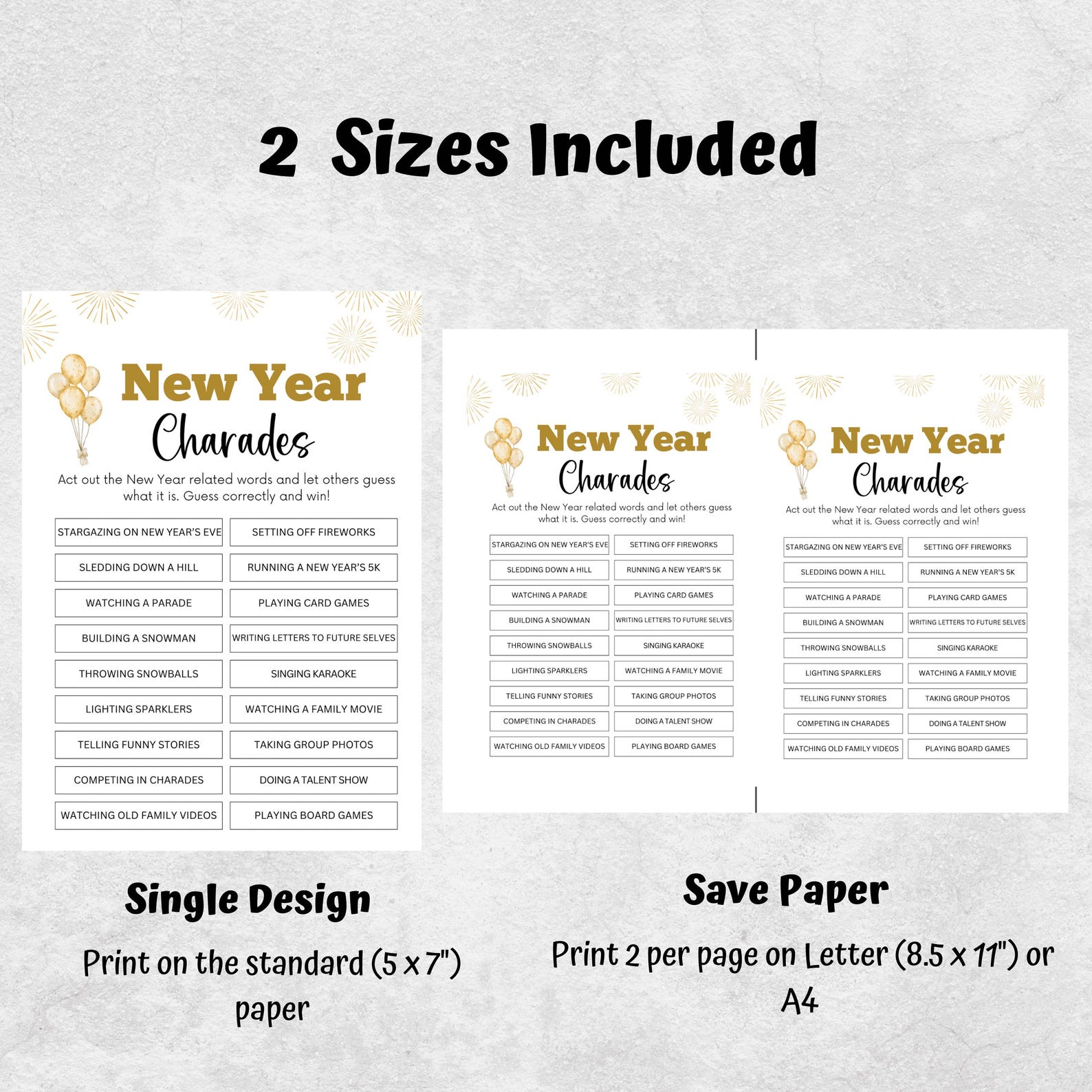 New Year Games, Charades, New Year Party Games, New Year's Eve ...
