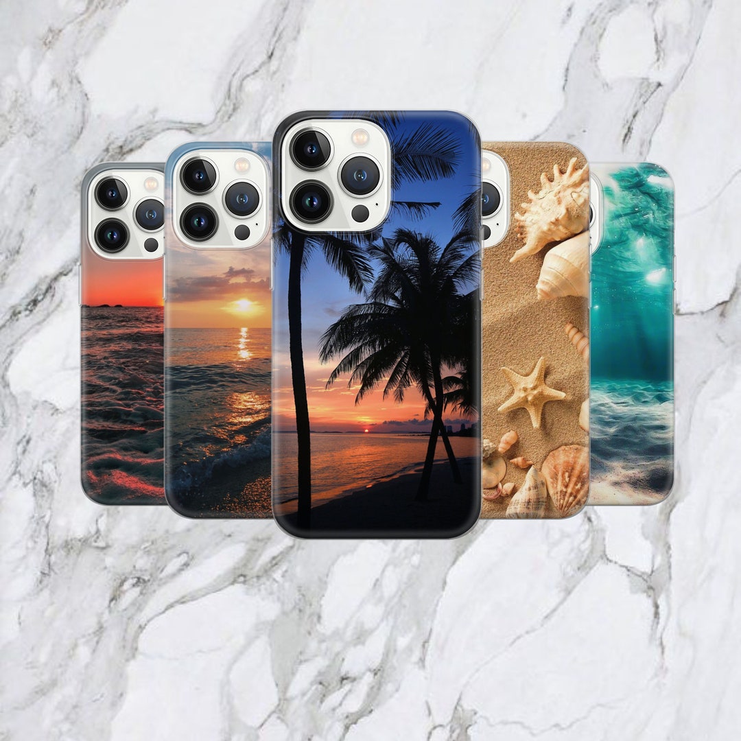 Ocean Phone Case Sunset Cover for iPhone 14 13 12 Pro 11 XR for Samsung ...
