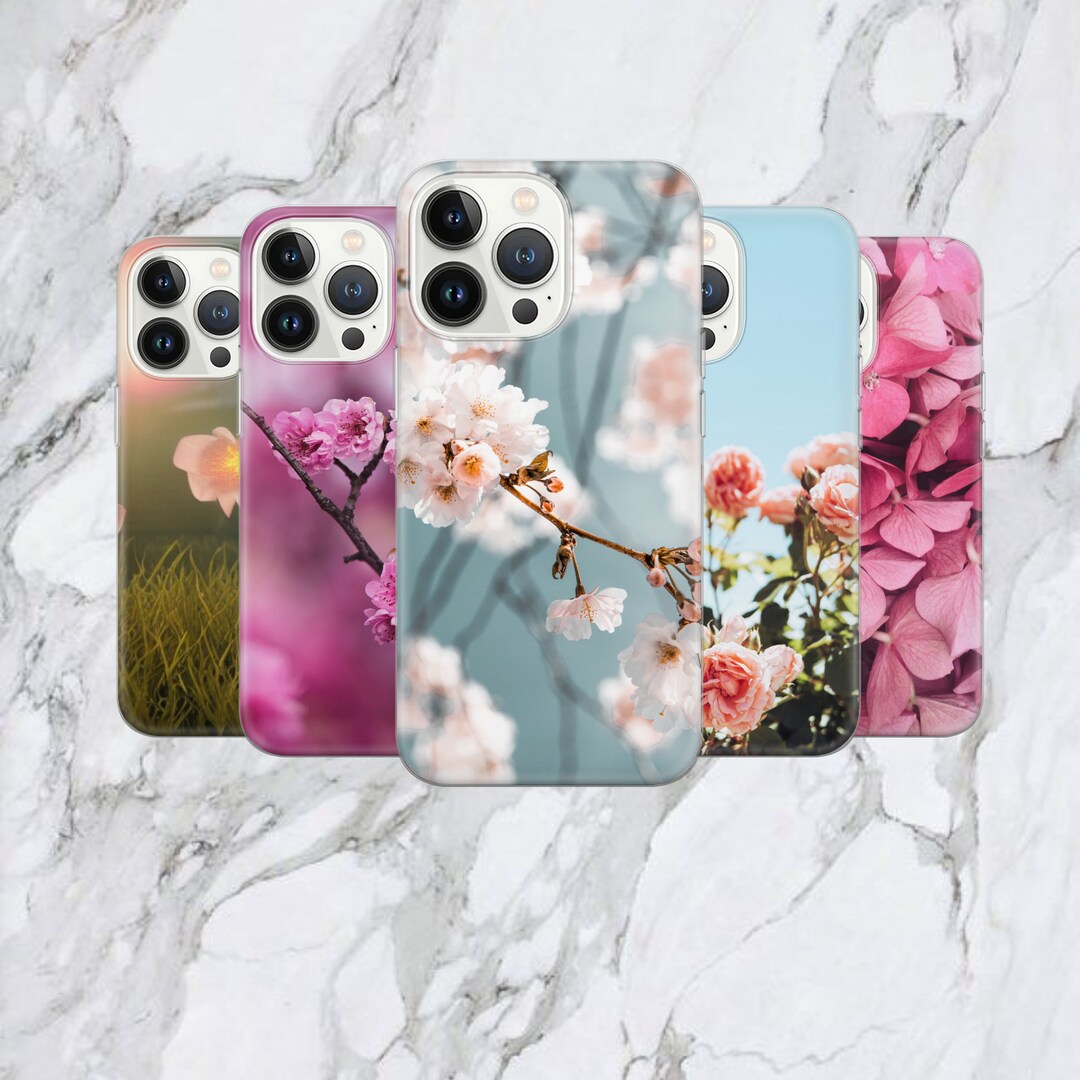 Cherry Blossom Phone Case Sakura Flower Cover for iPhone 14 13 - Etsy