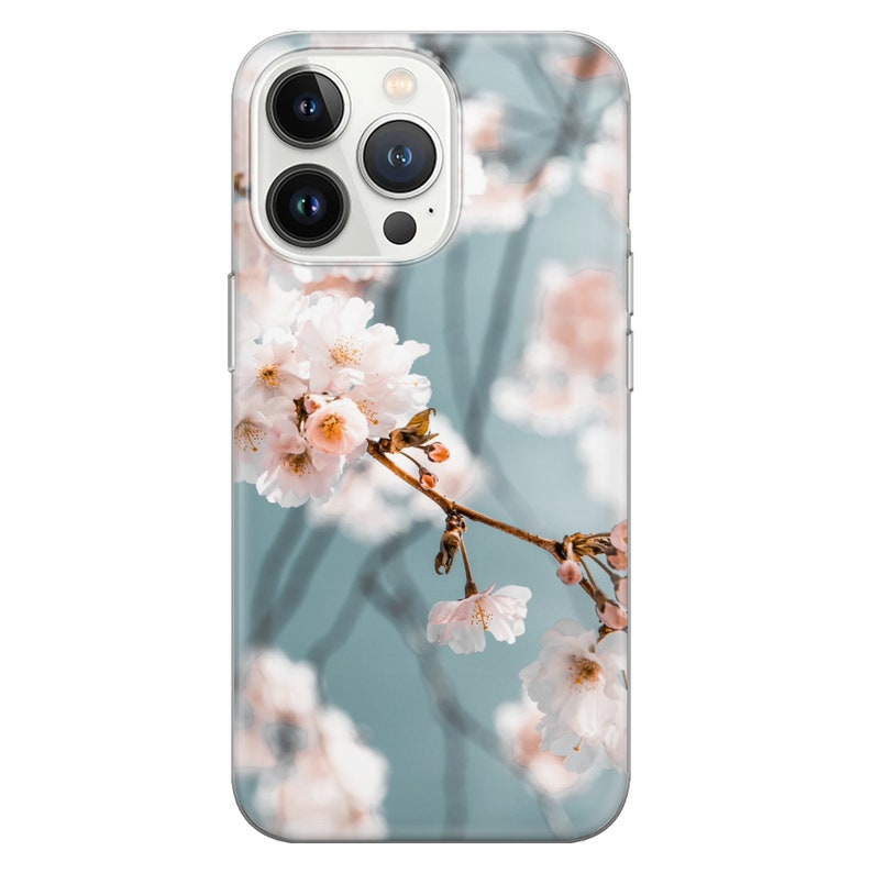 Cherry Blossom Phone Case Sakura Flower Cover for iPhone 14 13 - Etsy