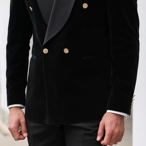 Men's Black Velvet Jacket for Men Formal, Evening, & Special Occasions ...