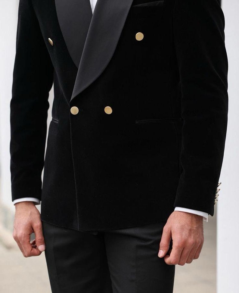 Men's Black Velvet Jacket for Men Formal, Evening, & Special Occasions ...