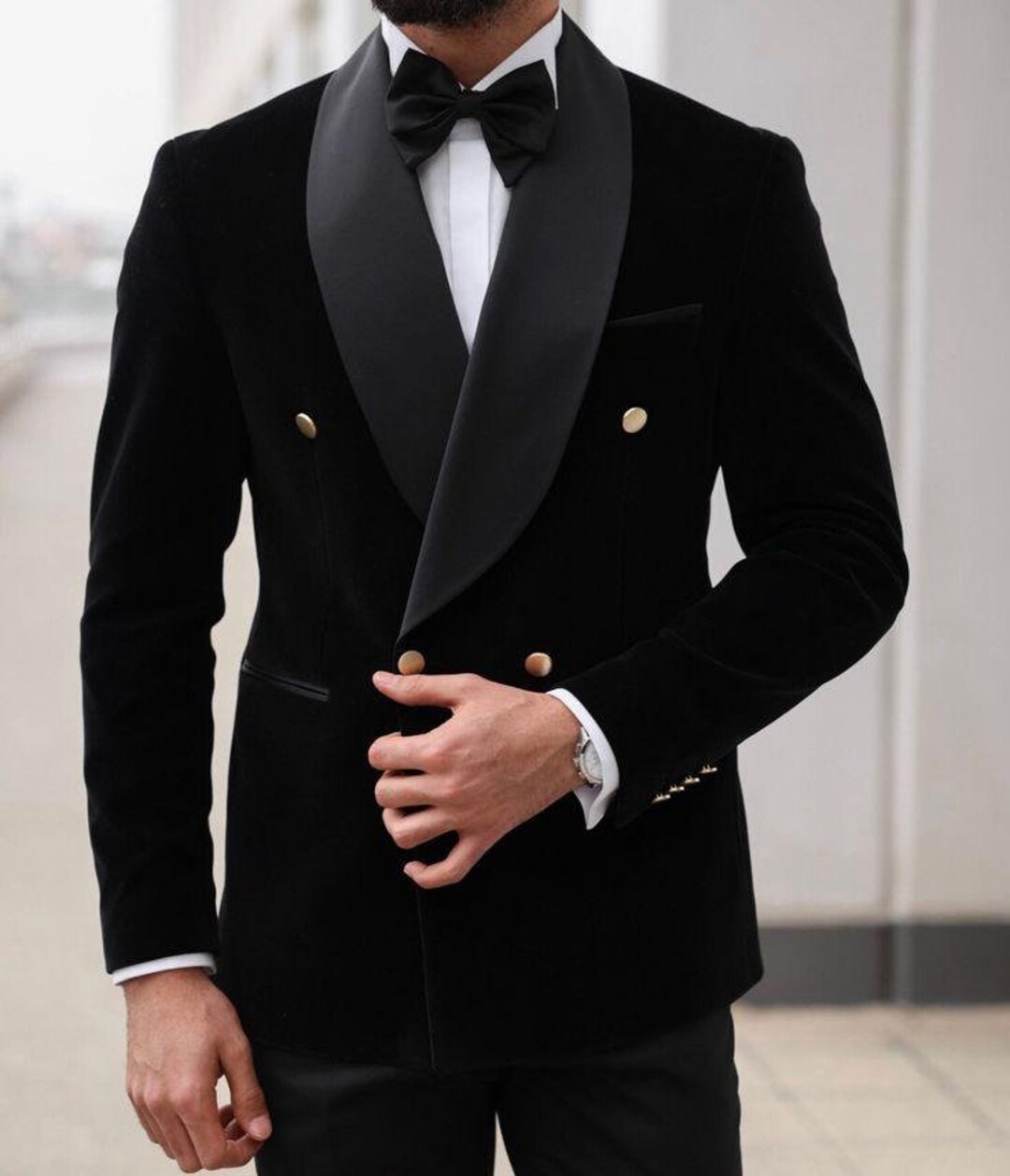 Men's Black Velvet Jacket for Men Formal, Evening, & Special Occasions ...