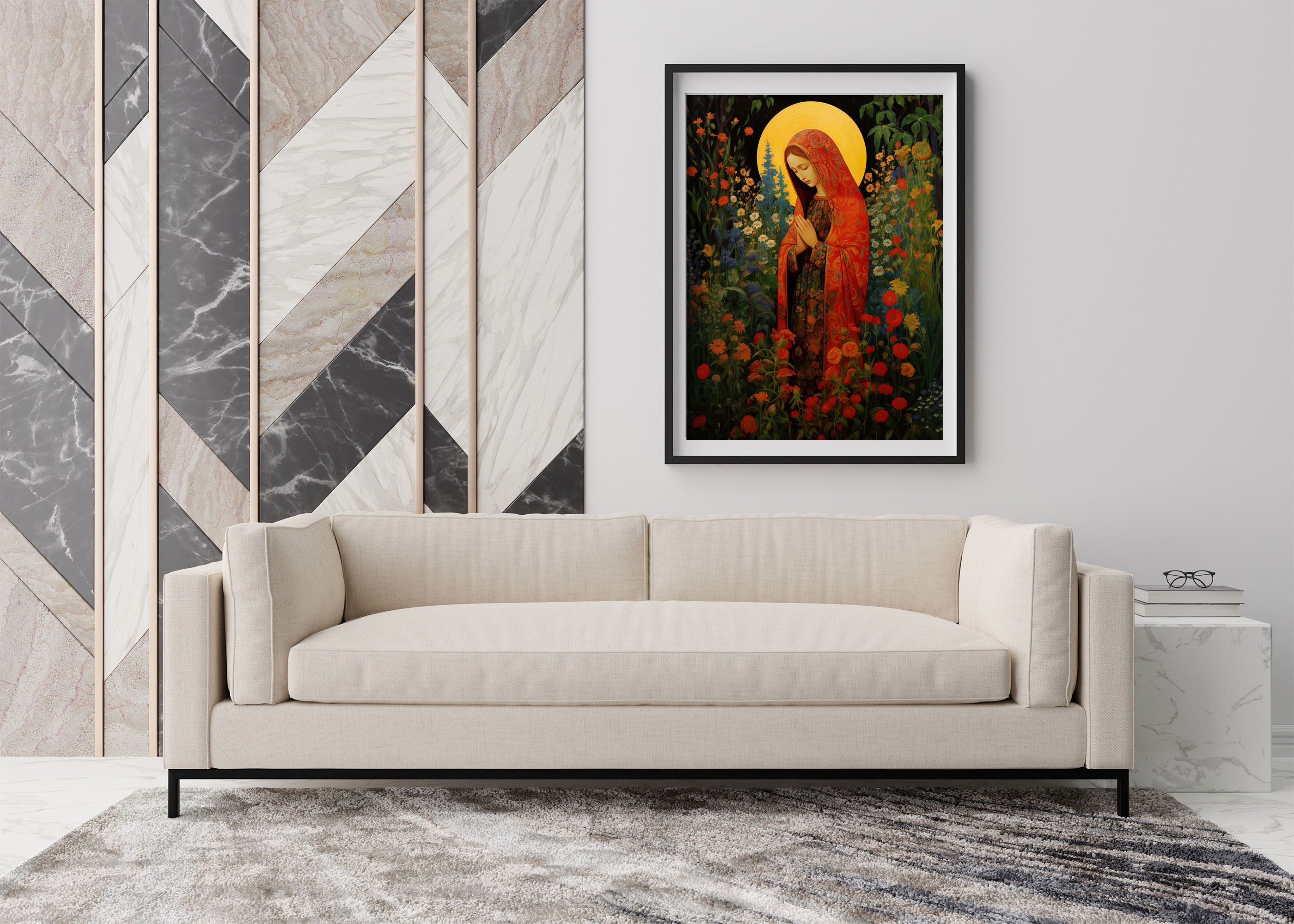 Virgin Mary Russian Painting Russian Artwork Russian - Etsy