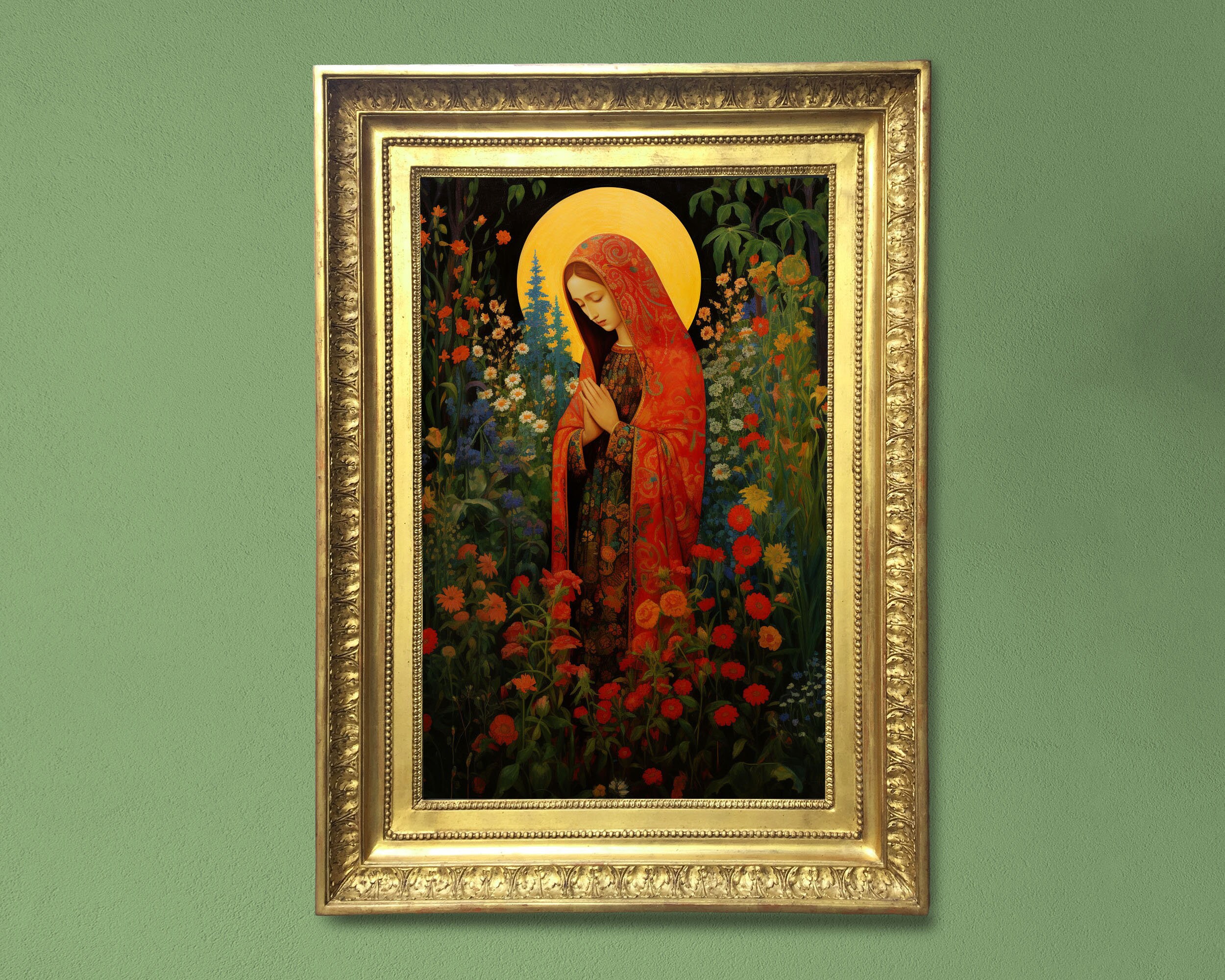 Virgin Mary Russian Painting Russian Artwork Russian - Etsy