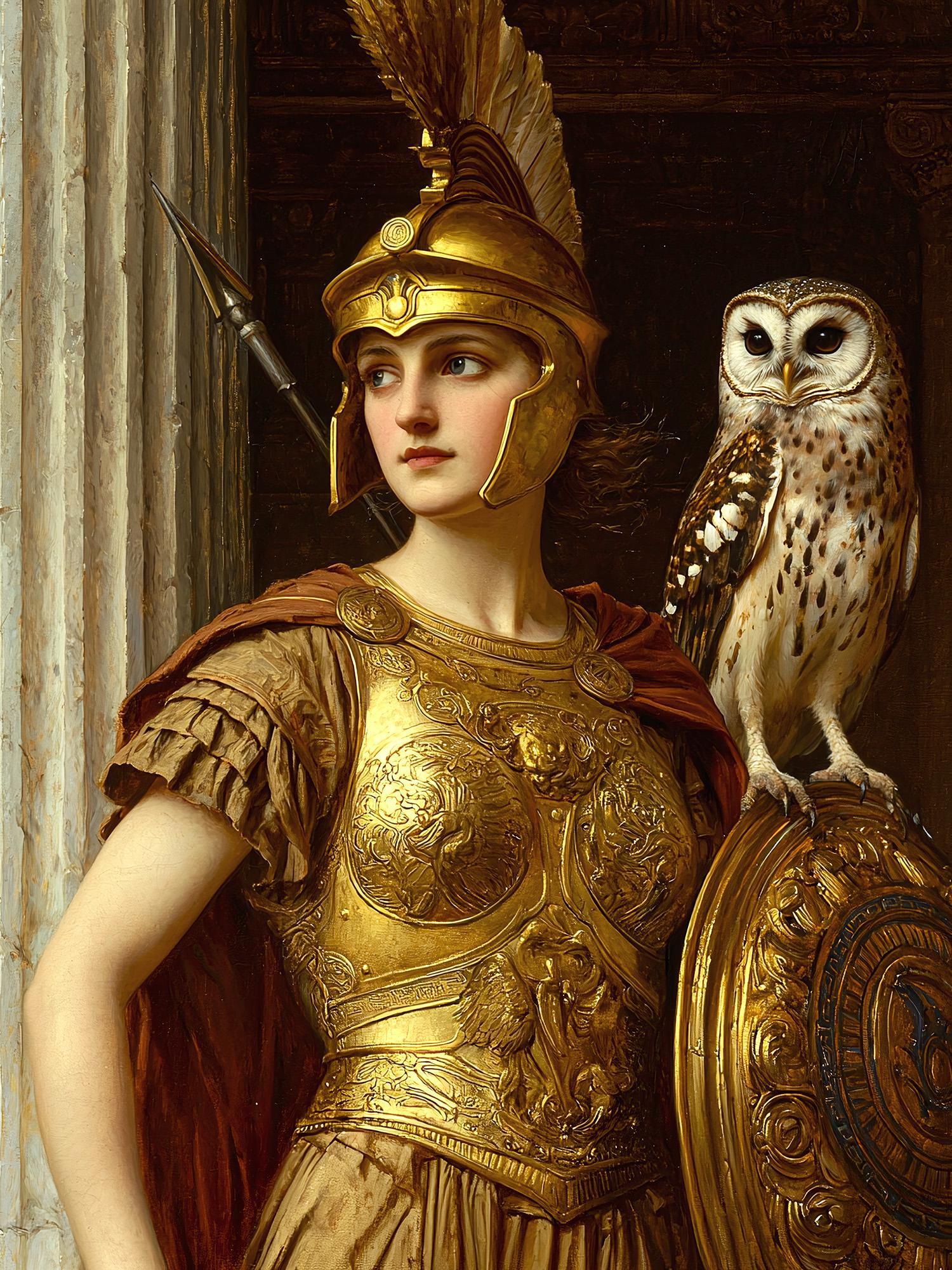 Athena Goddess of Wisdom - Greek Warrior Goddess Athena Printable ...