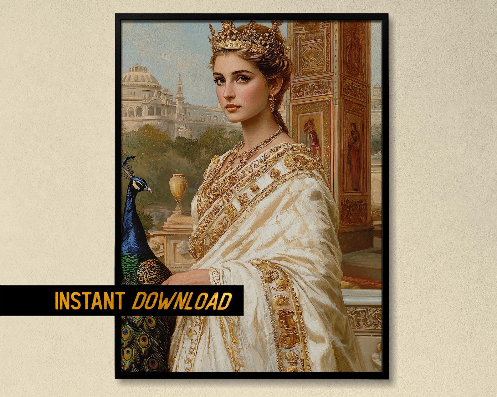 Greek Goddess Hera Painting for Mythology Lovers | Queen Hera With ...