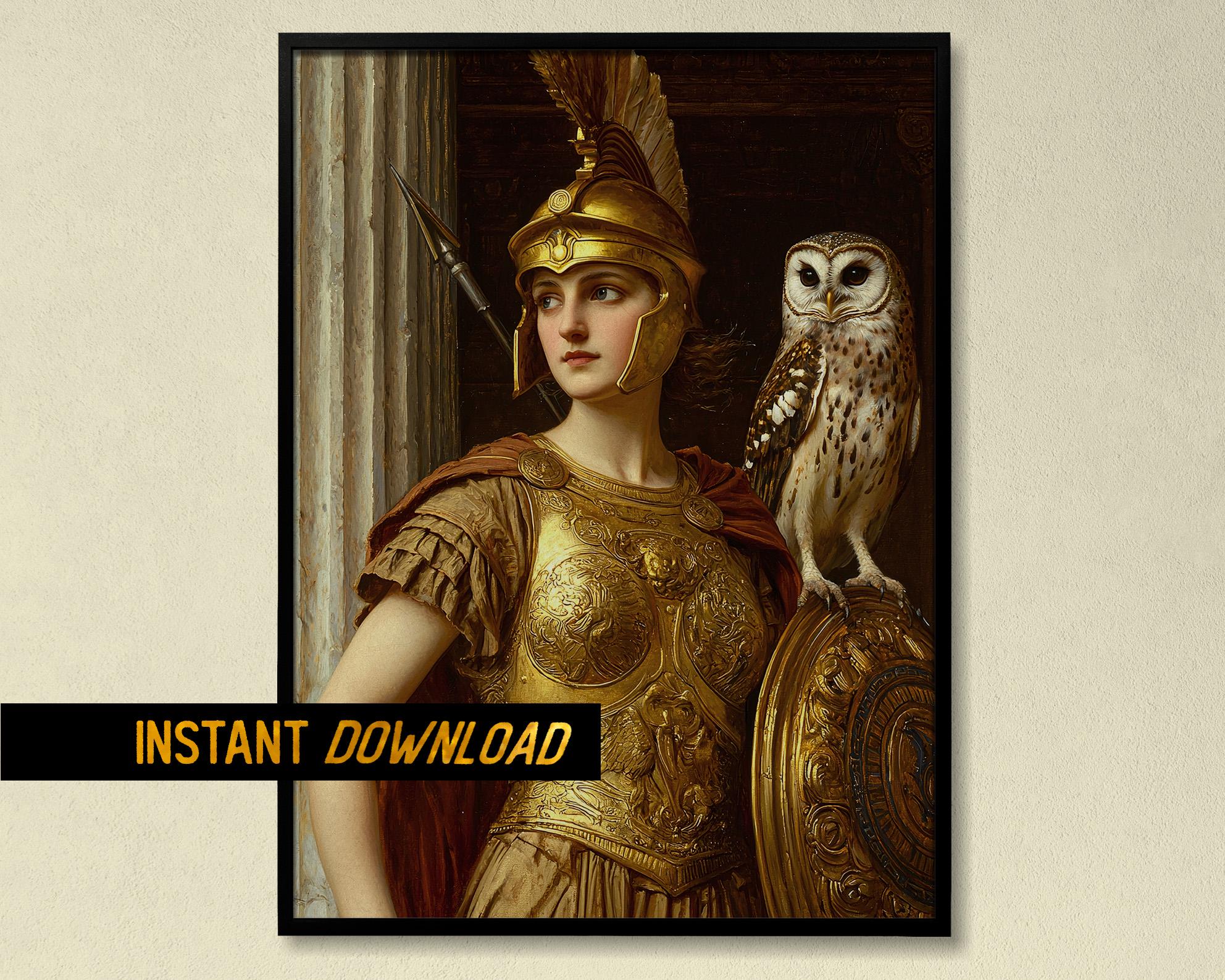 Athena Goddess of Wisdom - Greek Warrior Goddess Athena Printable ...