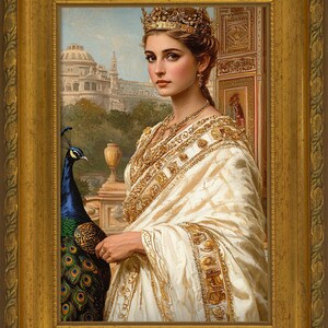 Greek Goddess Hera Painting for Mythology Lovers | Queen Hera With ...