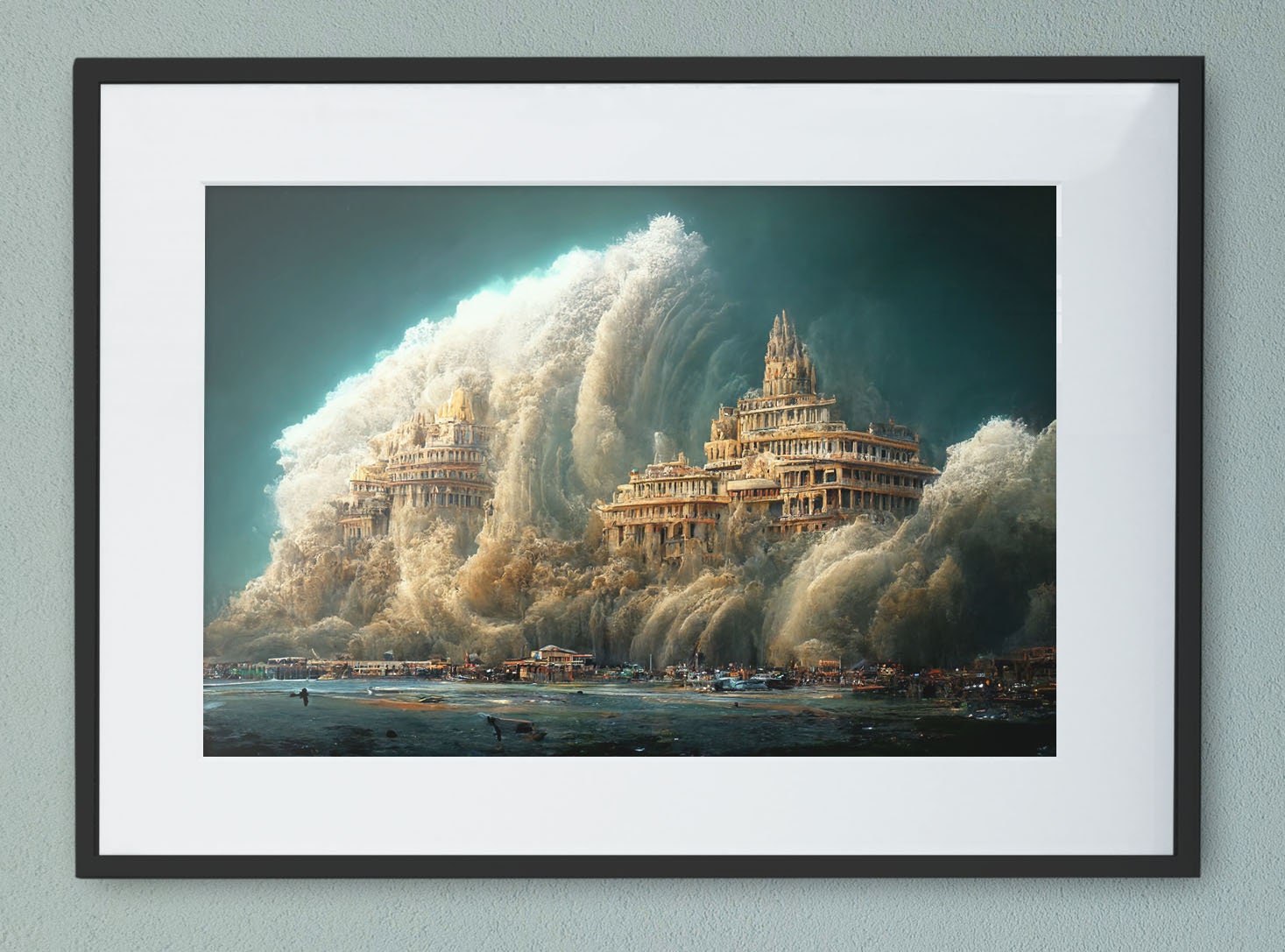 The Legend of Atlantis Wall Art Digital Painting Printable - Etsy