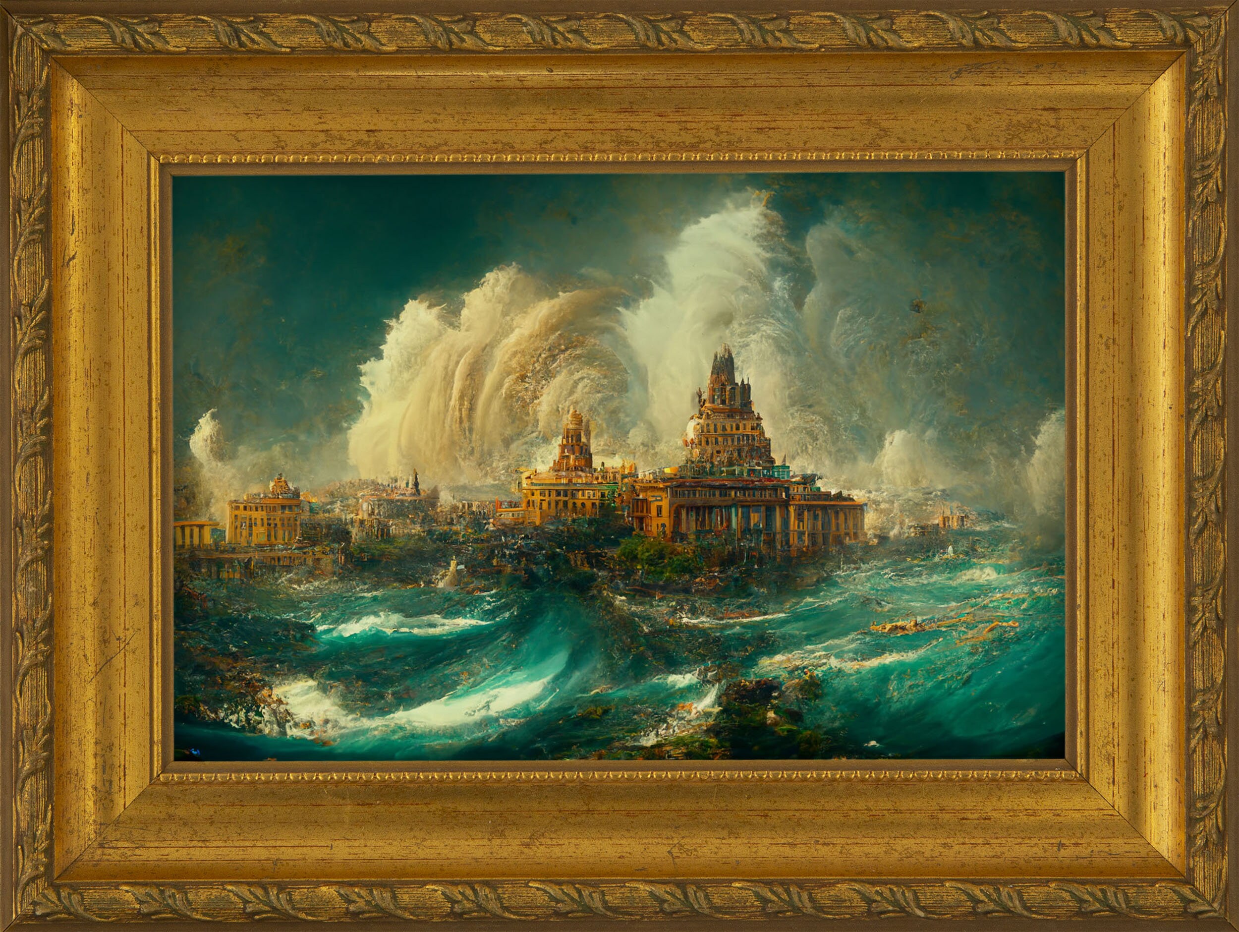 The Legend of Atlantis Wall Art Digital Painting Printable Atlantis Art ...